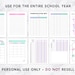 Printable Teacher Planner Pastel Rainbow Teacher Binder Big - Etsy