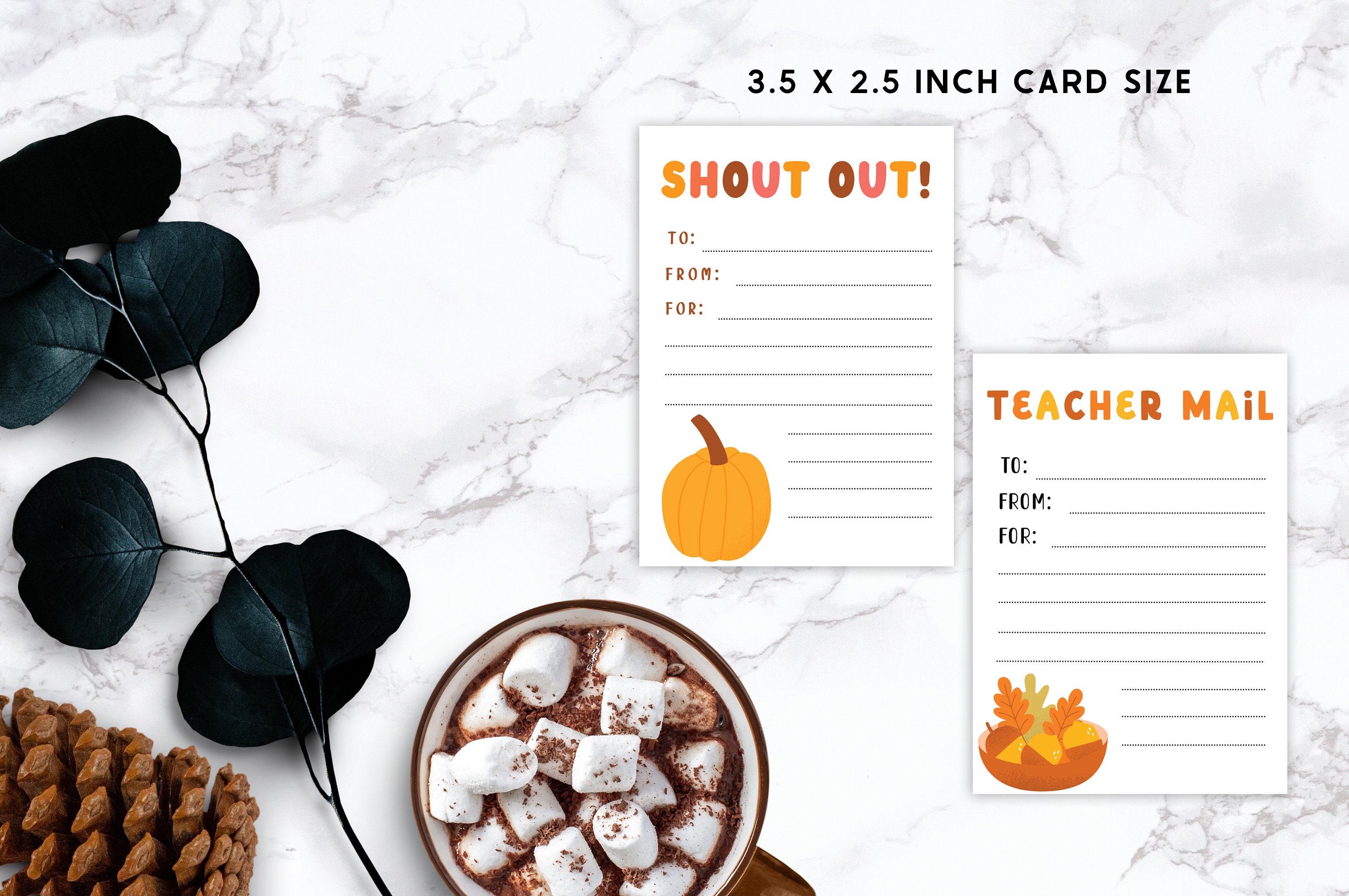 Printable Teacher Mail Fall Notes From Teacher Autumn - Etsy