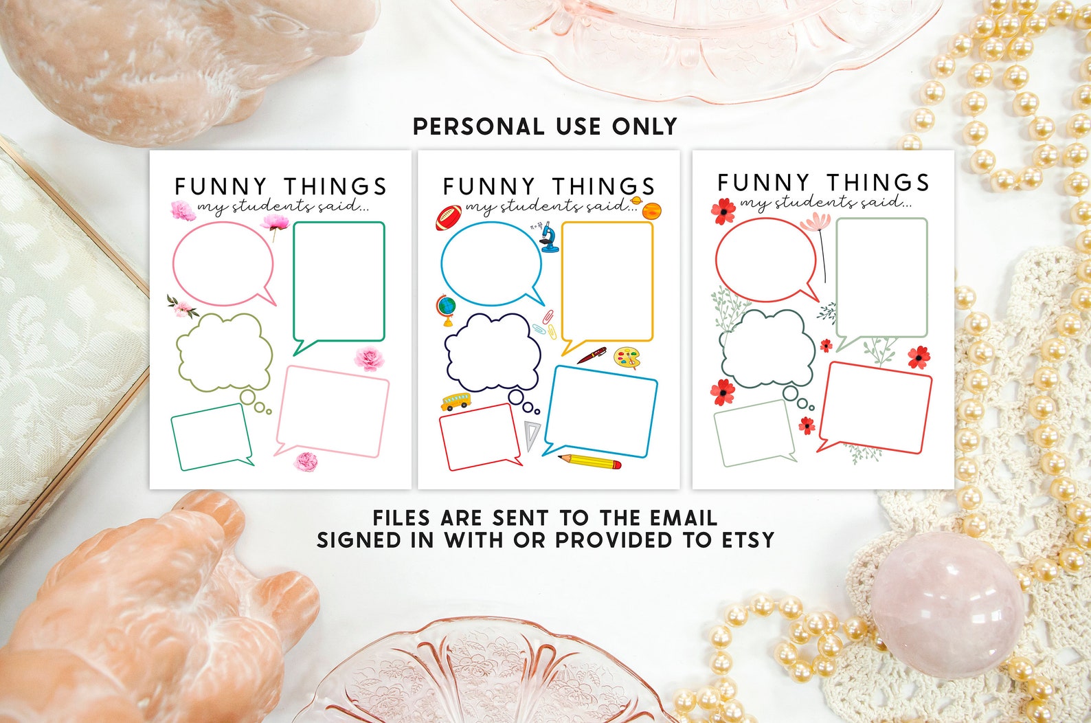 Printable Teacher Funny Things My Students Said Mini Bundle - Etsy