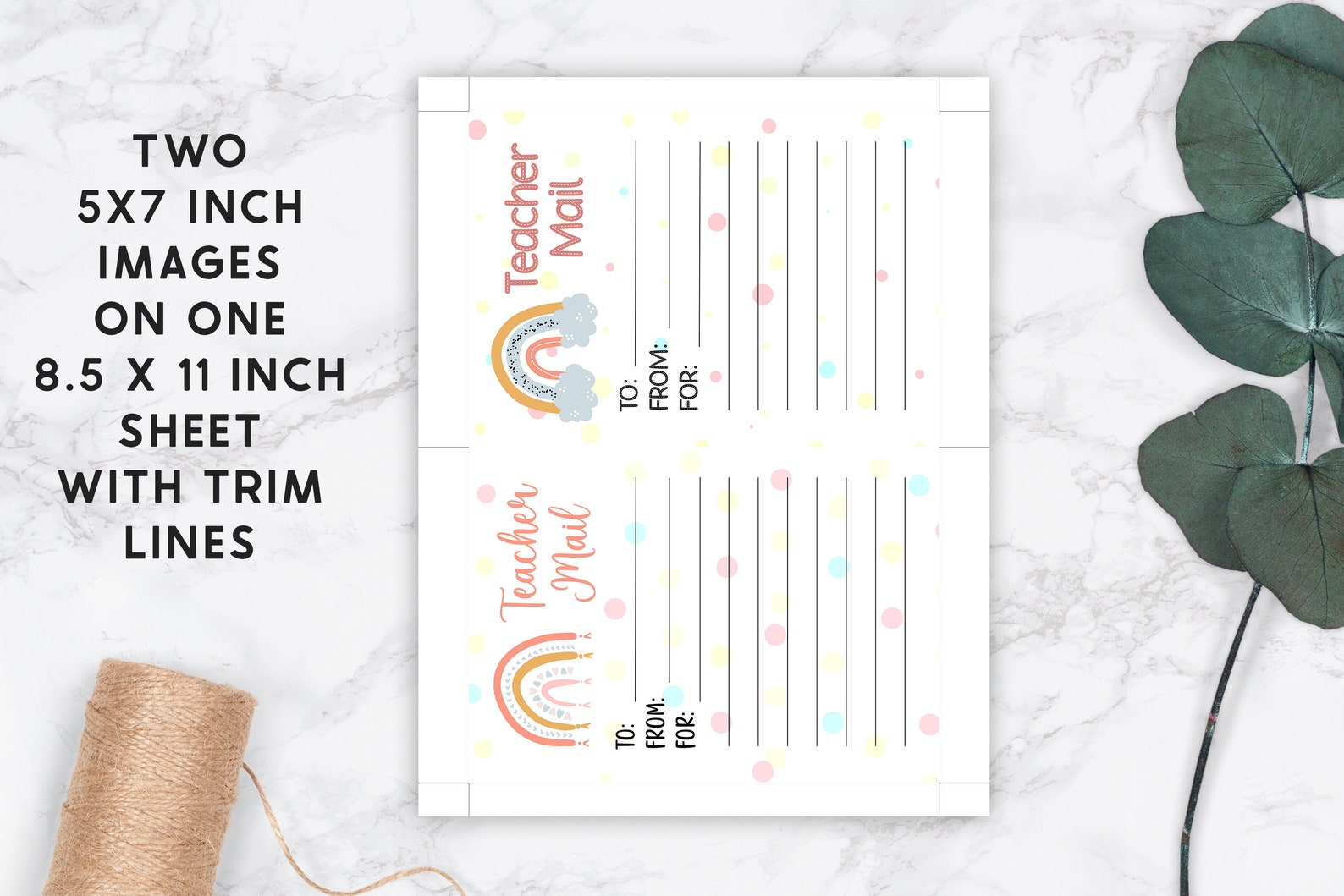 Printable Notes From Teachers Rainbow Reward Cards Rainbow | Etsy