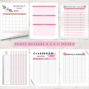 Customizable Teacher Planner & Homeschool Organizer: Printable ...