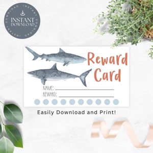 Printable Classroom Reward Punch Cards, Ocean Life Positive Class ...