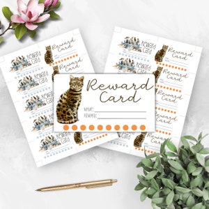 Printable Classroom Reward Punch Cards, Set of 2 Cat Theme Incentive ...
