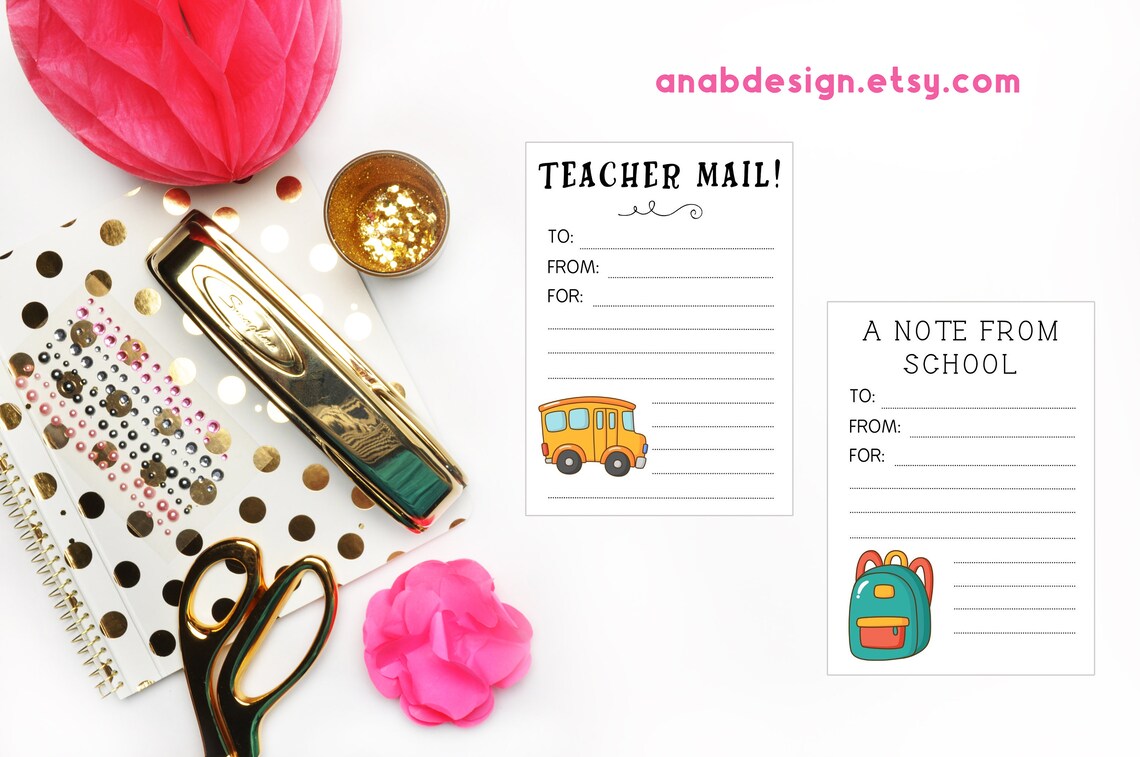 Printable Notes From Teacher Cards Back to School Reward - Etsy