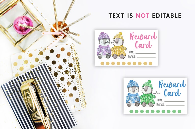 Printable Classroom Reward Cards Classroom Management Winter - Etsy
