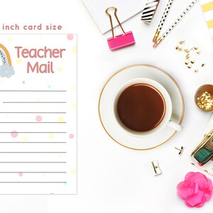 Printable Notes From Teachers Rainbow Reward Cards Rainbow - Etsy