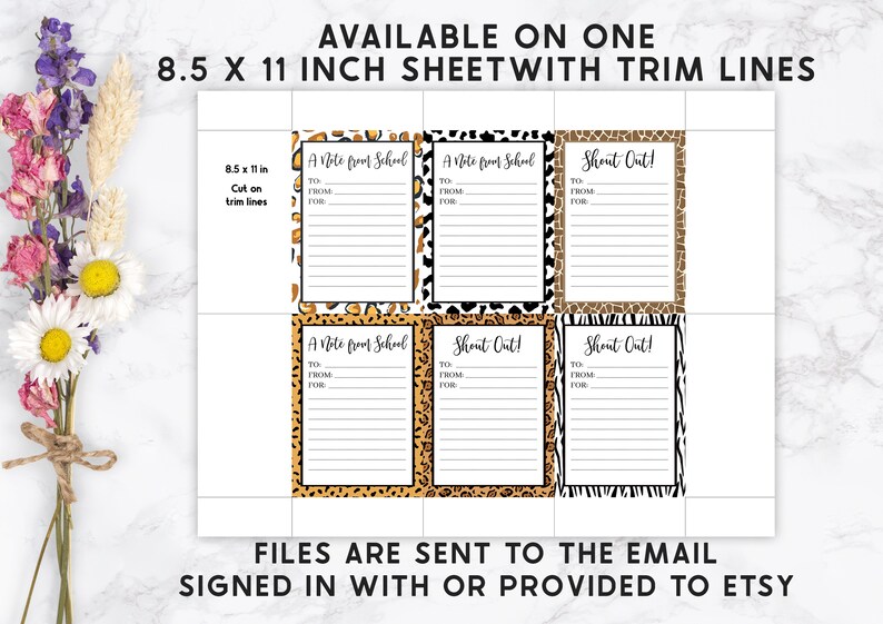 Printable Notes From Teacher Cards Shout Out Cards Caught | Etsy