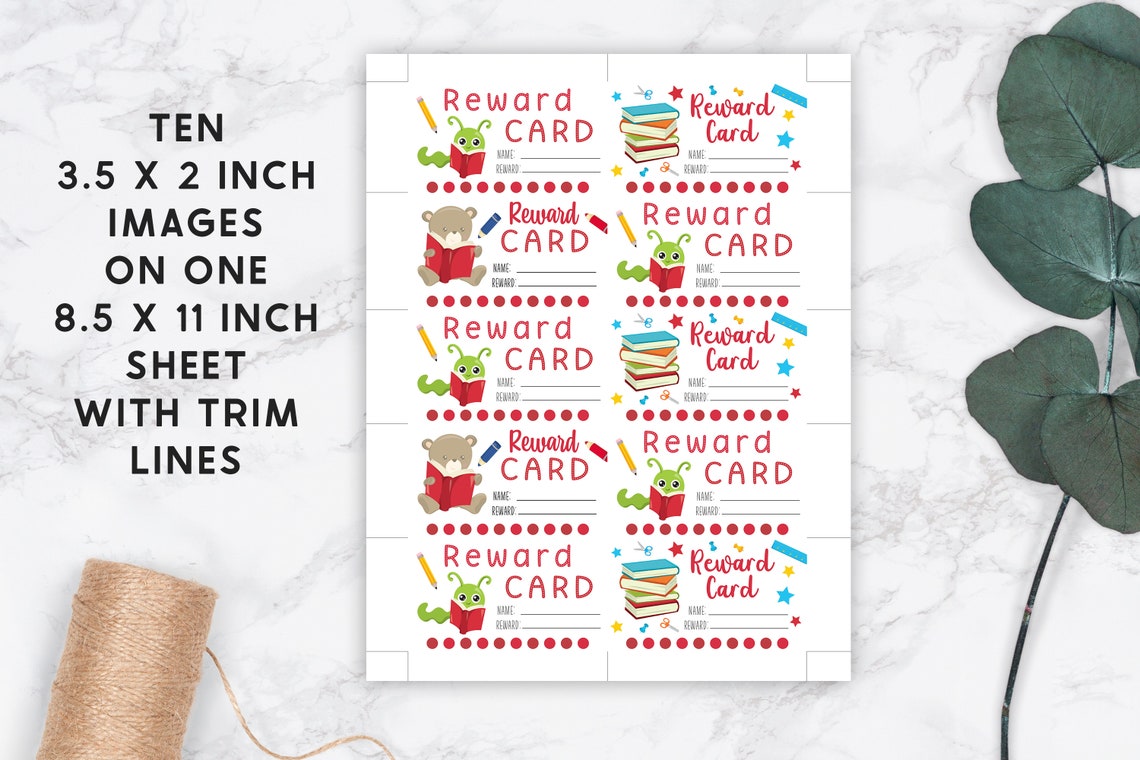 Printable Classroom Reward Punch Cards Set of 3 Incentive - Etsy