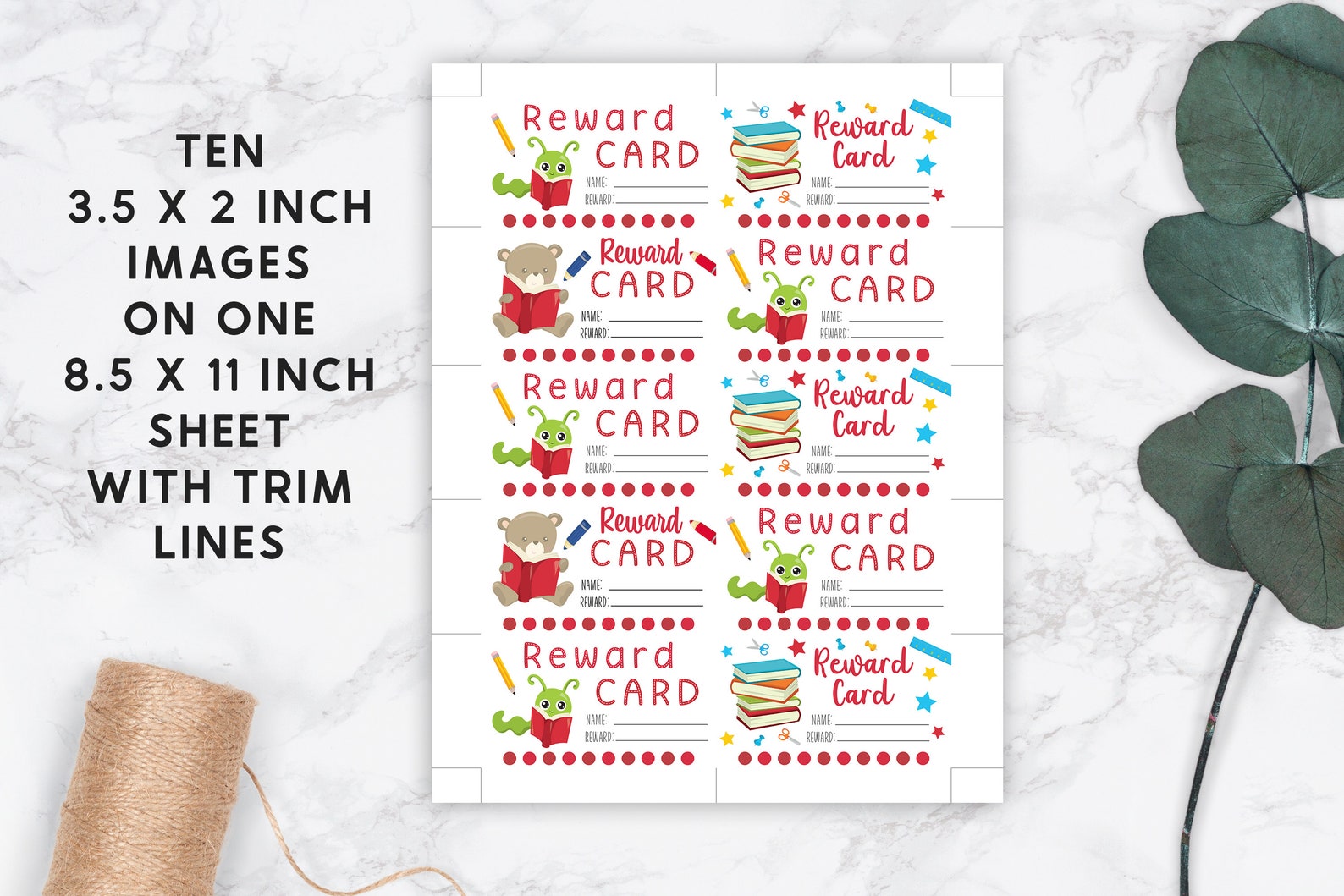 Printable Classroom Reward Punch Cards Set of 3 Incentive - Etsy