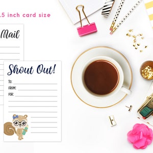 Printable Classroom Notes From Teacher, Animal Teacher Mail, Woodland ...