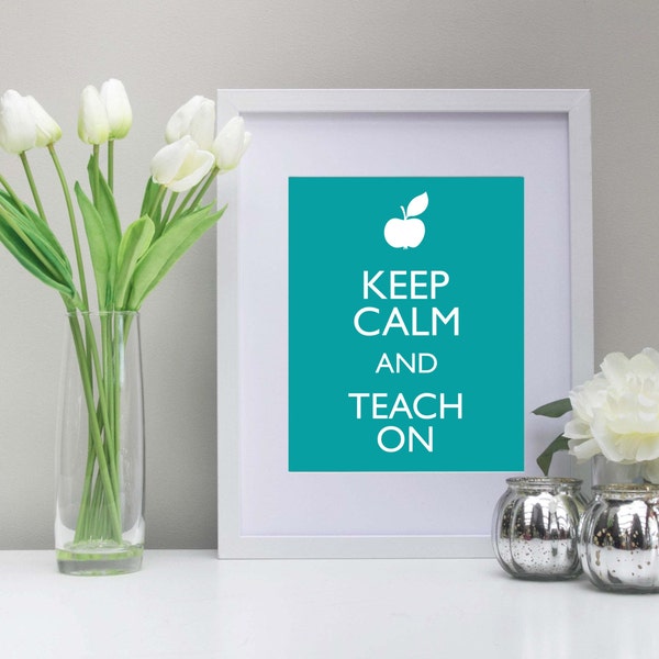 Keep Calm and Teach - Etsy