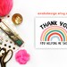 Printable Rainbow Teacher Appreciation Card Thank You for - Etsy