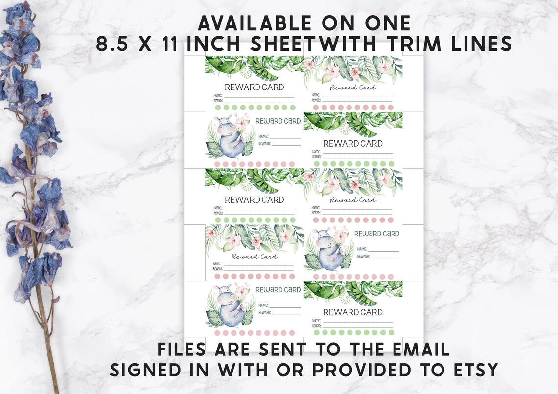 Printable Classroom Reward Punch Cards Set of 3 Positive | Etsy