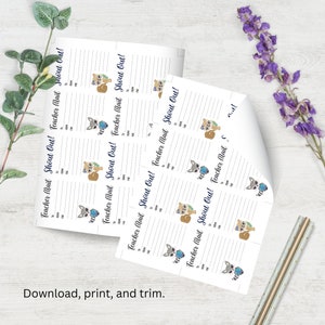 Printable Classroom Notes From Teacher, Animal Teacher Mail, Woodland ...