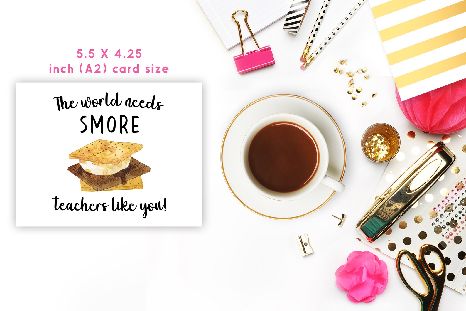 Printable Teacher Appreciation Card Smore Teachers Like You | Etsy