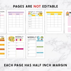 Printable Teacher Planner, School Theme Ultimate Teacher Binder, Back ...