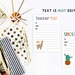 Printable Notes From Teacher Cards, Boho Llama Reward Cards, Rainbow ...