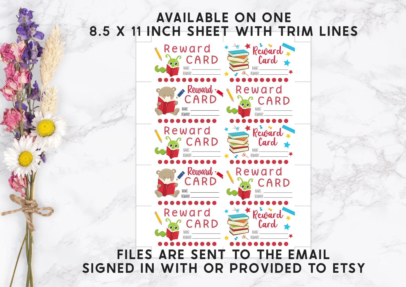 Printable Classroom Reward Punch Cards Set of 3 Incentive - Etsy