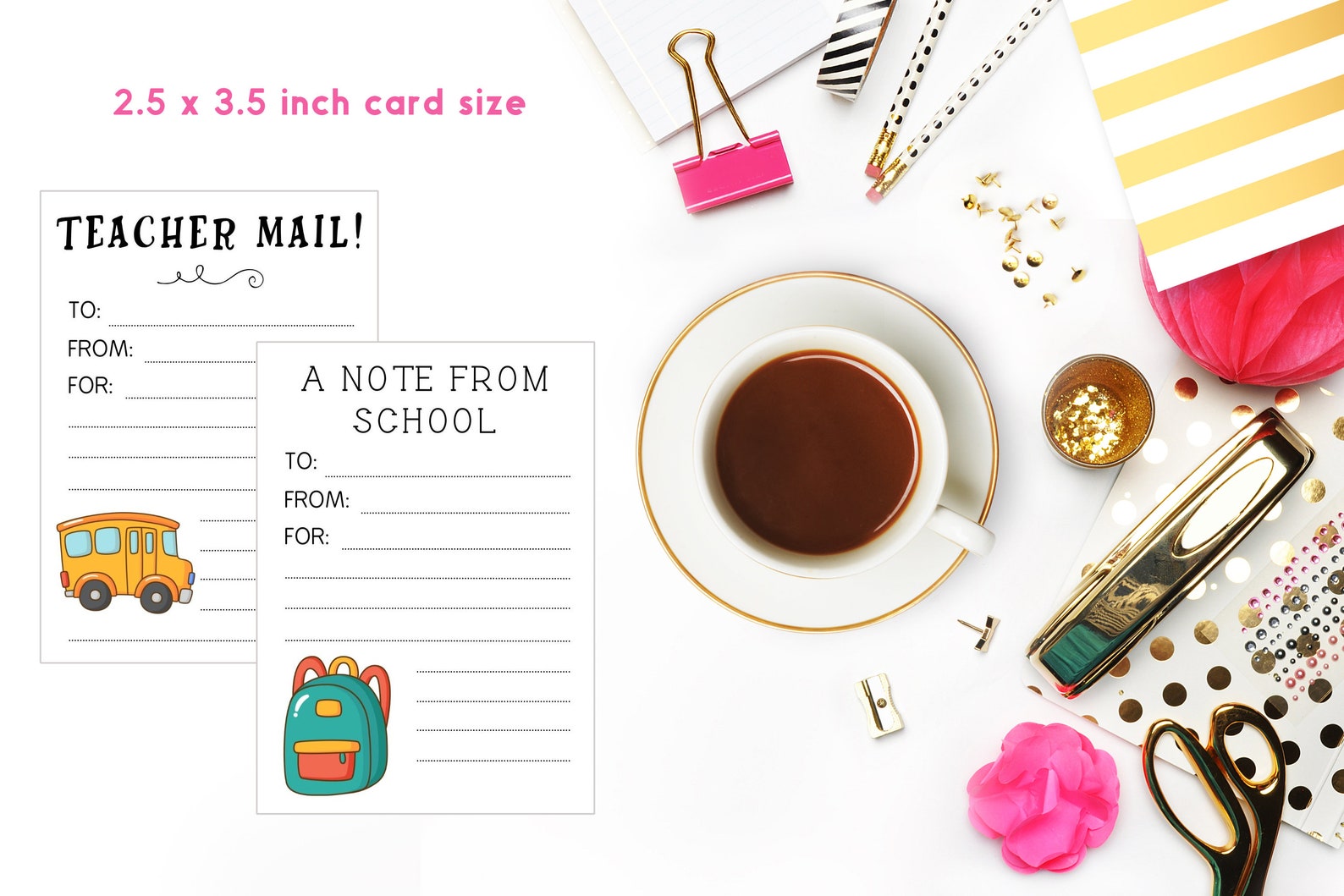 Printable Notes From Teacher Cards Back to School Reward - Etsy