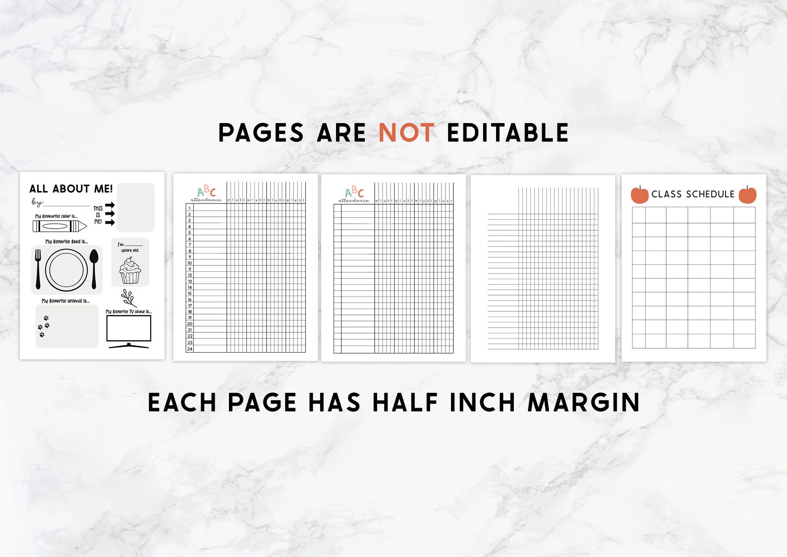 Printable Teacher Planner School Theme Ultimate Teacher - Etsy Canada