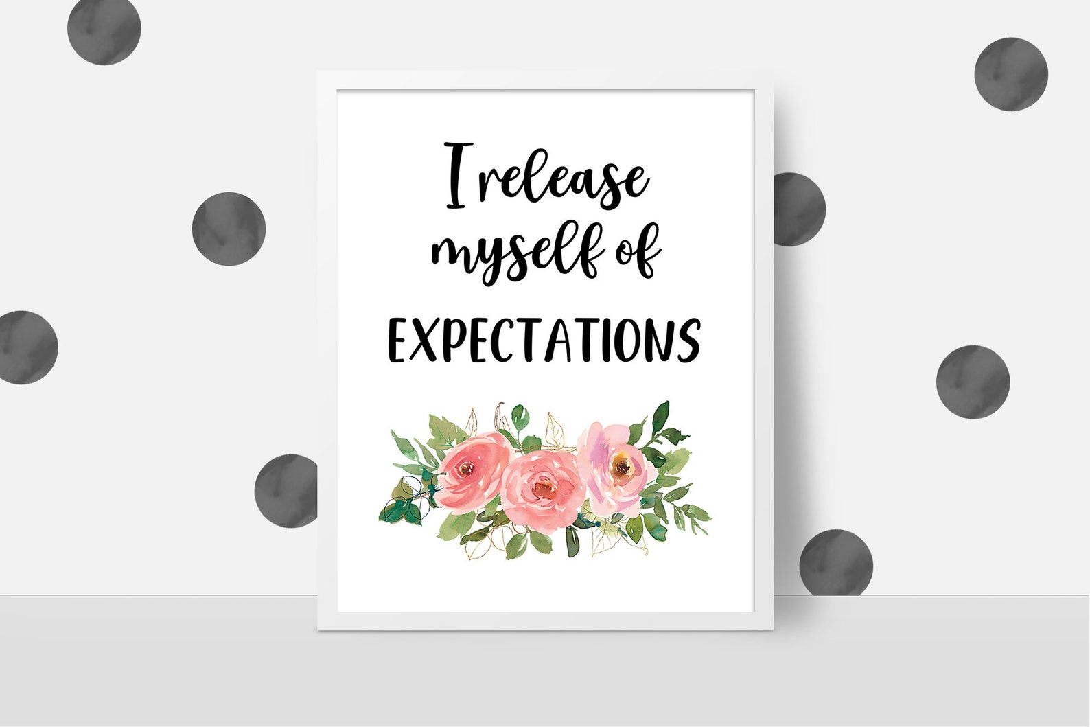 Office Decor Wall Art Release Yourself of Expectation - Etsy