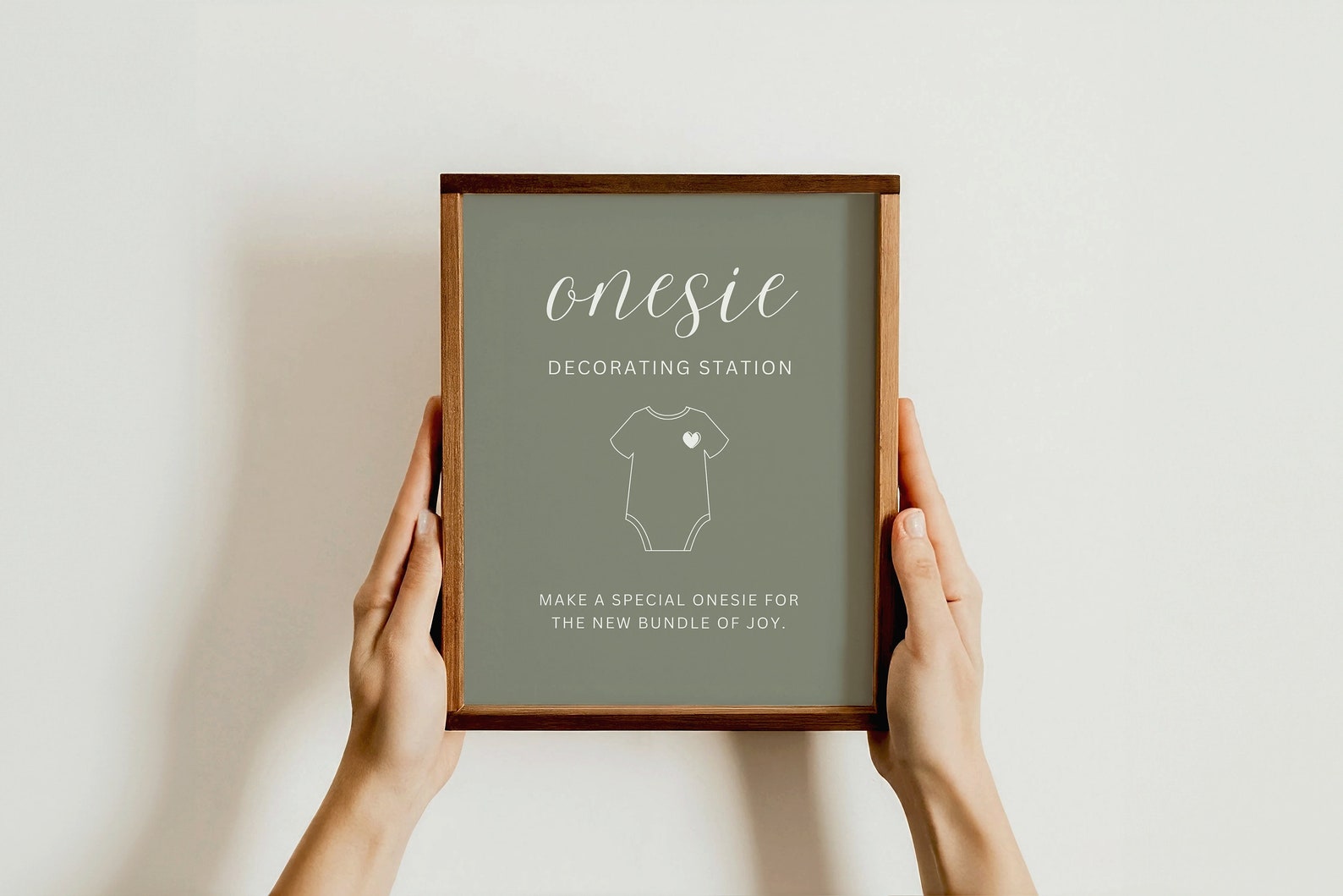 Onesie Decorating Station Table Sign, Decorate a Onesie for Baby ...