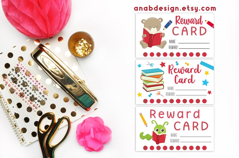 Printable Classroom Reward Punch Cards Set of 3 Incentive - Etsy