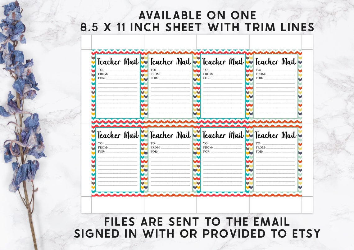 Printable Notes From Teacher Cards Chevron Reward Cards | Etsy