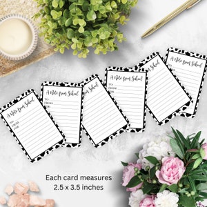 Printable Notes From Teacher, Cow Print Reward Cards, Farm Theme ...