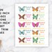 Printable Butterfly Theme Classroom Reward Punch Cards, Set of 5 ...