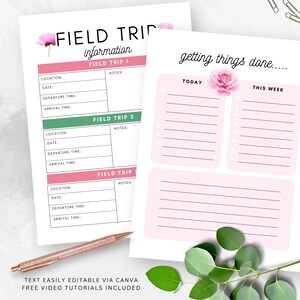 Customizable Teacher Planner & Homeschool Organizer: Printable ...
