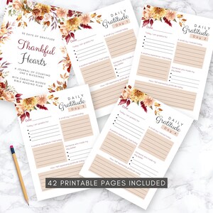 Editable Gratitude Journal, Daily Reflection Journal Template ...