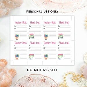 Printable Notes From Teacher Cards, School Supply Reward Cards, Teacher ...