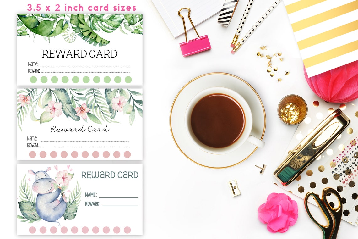 Printable Classroom Reward Punch Cards Set of 3 Positive - Etsy