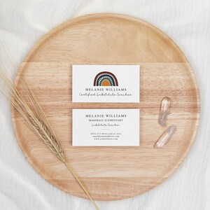 Substitute Teacher Business Cards, Back to School Teacher Contact Cards ...