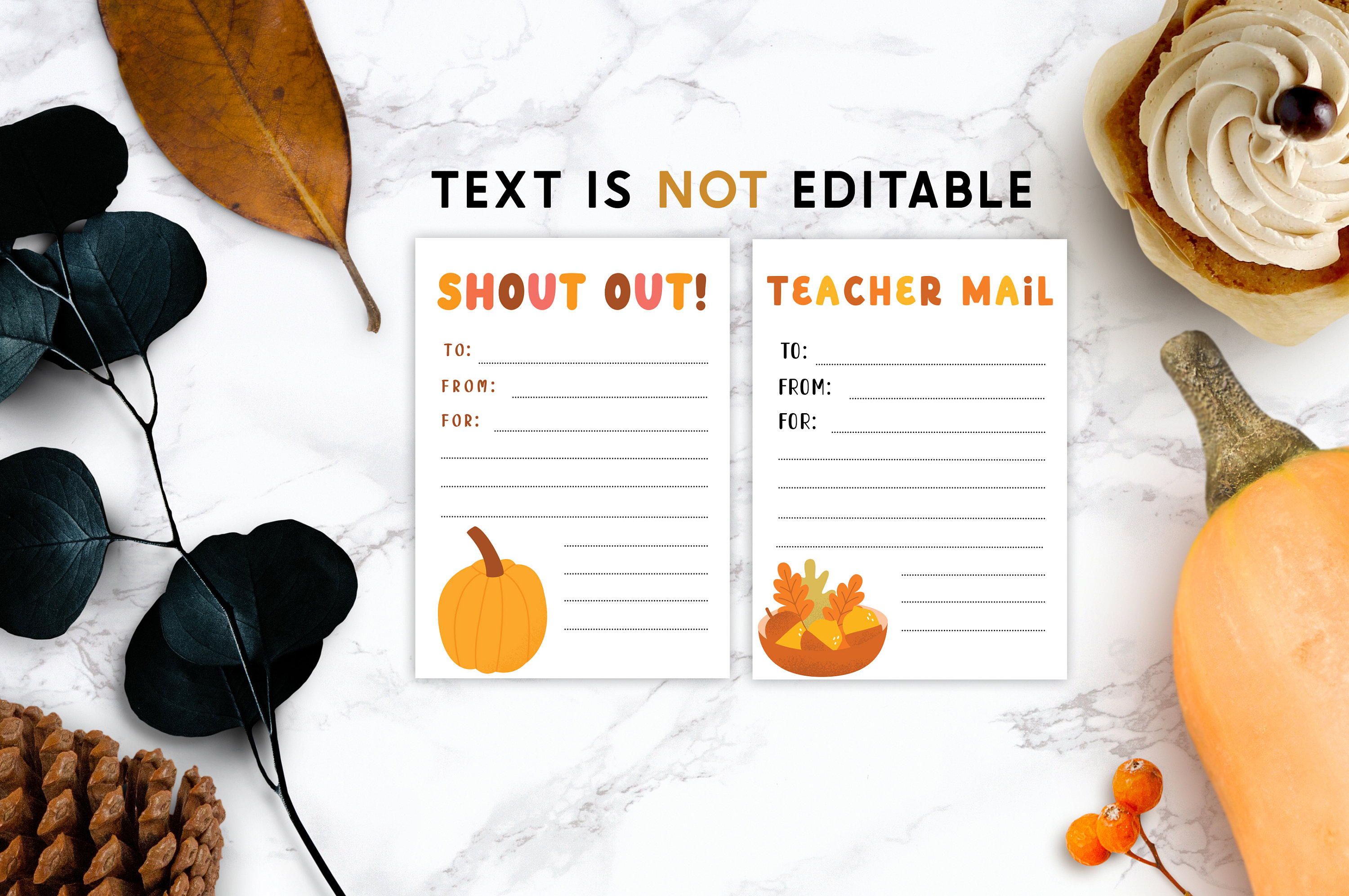 Printable Teacher Mail Fall Notes From Teacher Autumn - Etsy