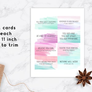 Printable Affirmation Cards Notes of Encouragement Self - Etsy