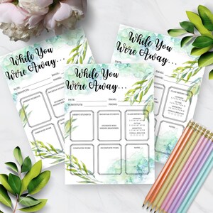 Editable Substitute Teacher Note, Printable While You Were Away ...