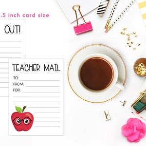 Printable Notes From Teacher, Cute Apple Reward Cards, Apple Teacher ...