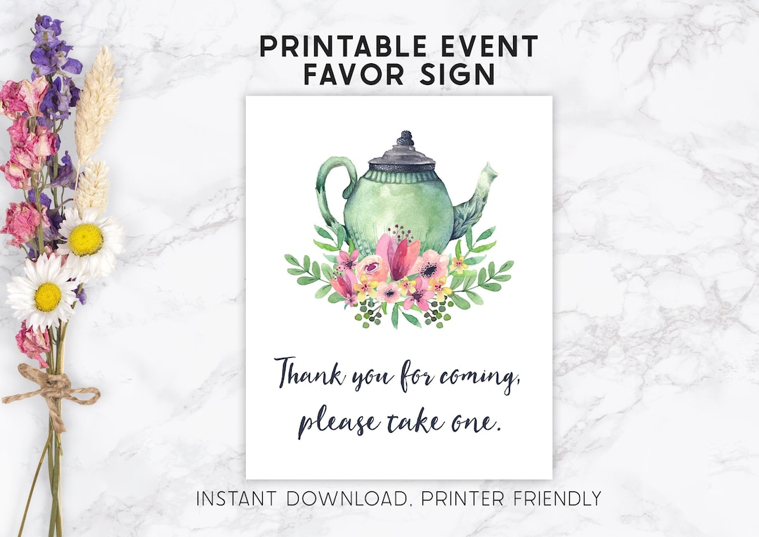 Printable Favor Sign Birthday Favor Sign Bridal Favor Sign - Etsy