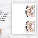 Printable Rainbow Teacher Appreciation Card Thank You for - Etsy