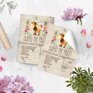 Guess the Price Baby Shower Game, Price is Right Activity, Printable ...