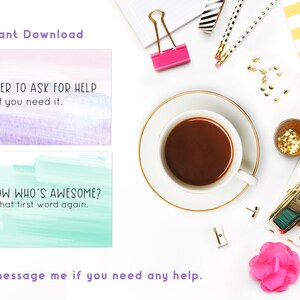 Printable Affirmation Cards Notes of Encouragement Self - Etsy