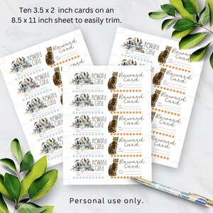 Printable Classroom Reward Punch Cards, Set of 2 Cat Theme Incentive ...