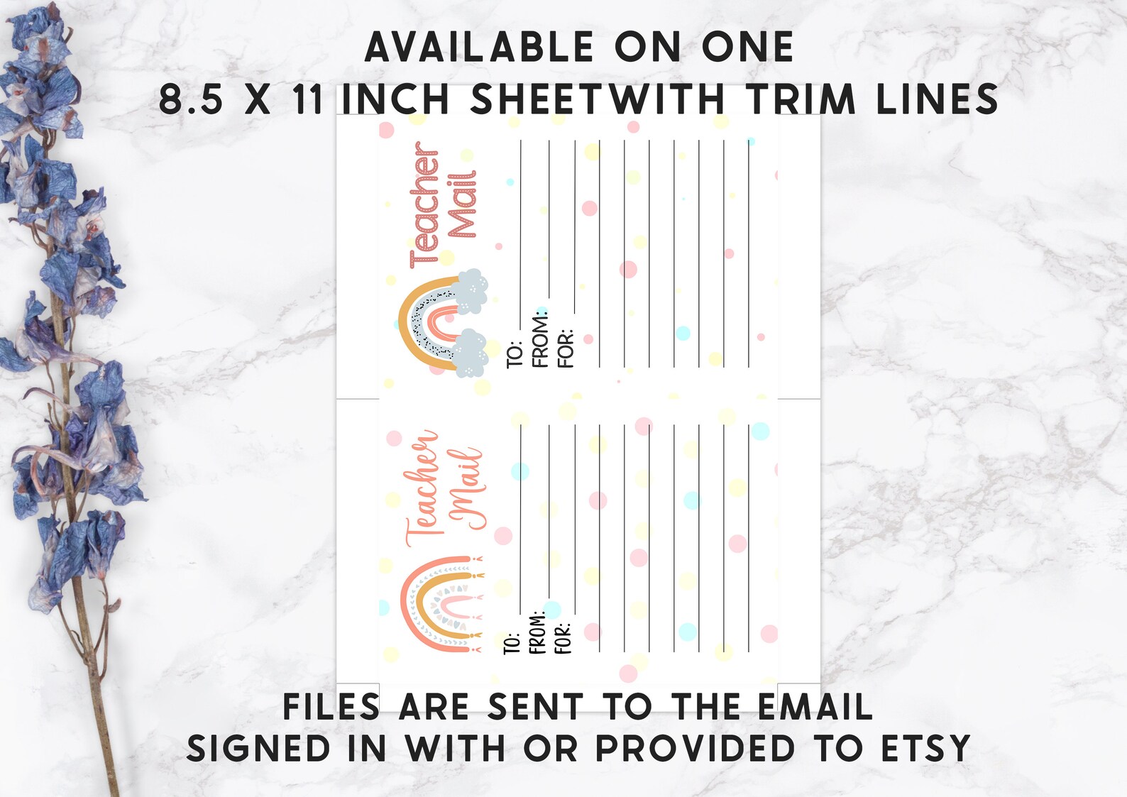 Printable Notes From Teachers Rainbow Reward Cards Rainbow | Etsy