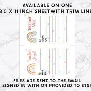 Printable Notes From Teachers Rainbow Reward Cards Rainbow - Etsy