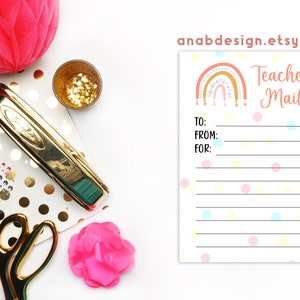 Printable Notes From Teachers Rainbow Reward Cards Rainbow - Etsy