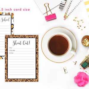 Printable Notes From Teacher Cards, Shout Out Cards, Caught Being Good ...