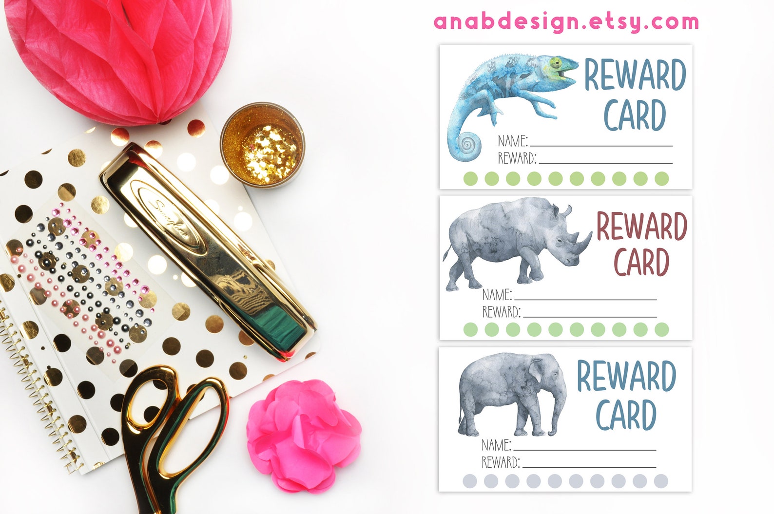 Printable Animal Classroom Reward Punch Cards Set of 3 - Etsy