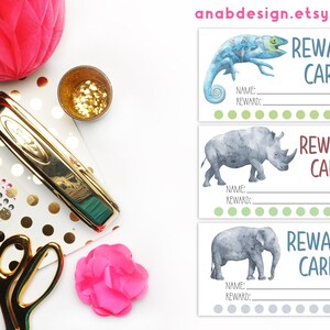 Printable Animal Classroom Reward Punch Cards Set of 3 - Etsy